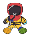Hazmat Suit Plush – Rust-Inspired 8" Collectible | FIGZ